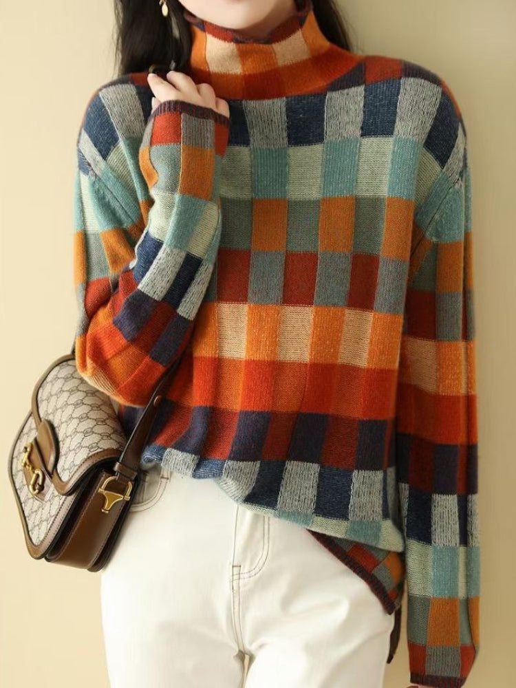 AGATHA | COLOURFUL SCANDINAVIAN CASHMERE SWEATER – Fern & Stitch